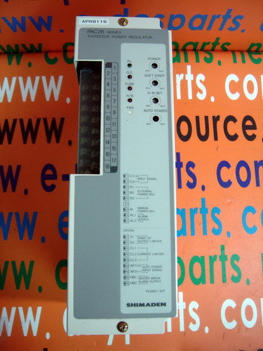 SHIMADEN PAC26P415-03100N1100 THYRISTOR POWER REGULATOR 30A 4-20MADC 200/220VAC - PLC DCS SERVO ...